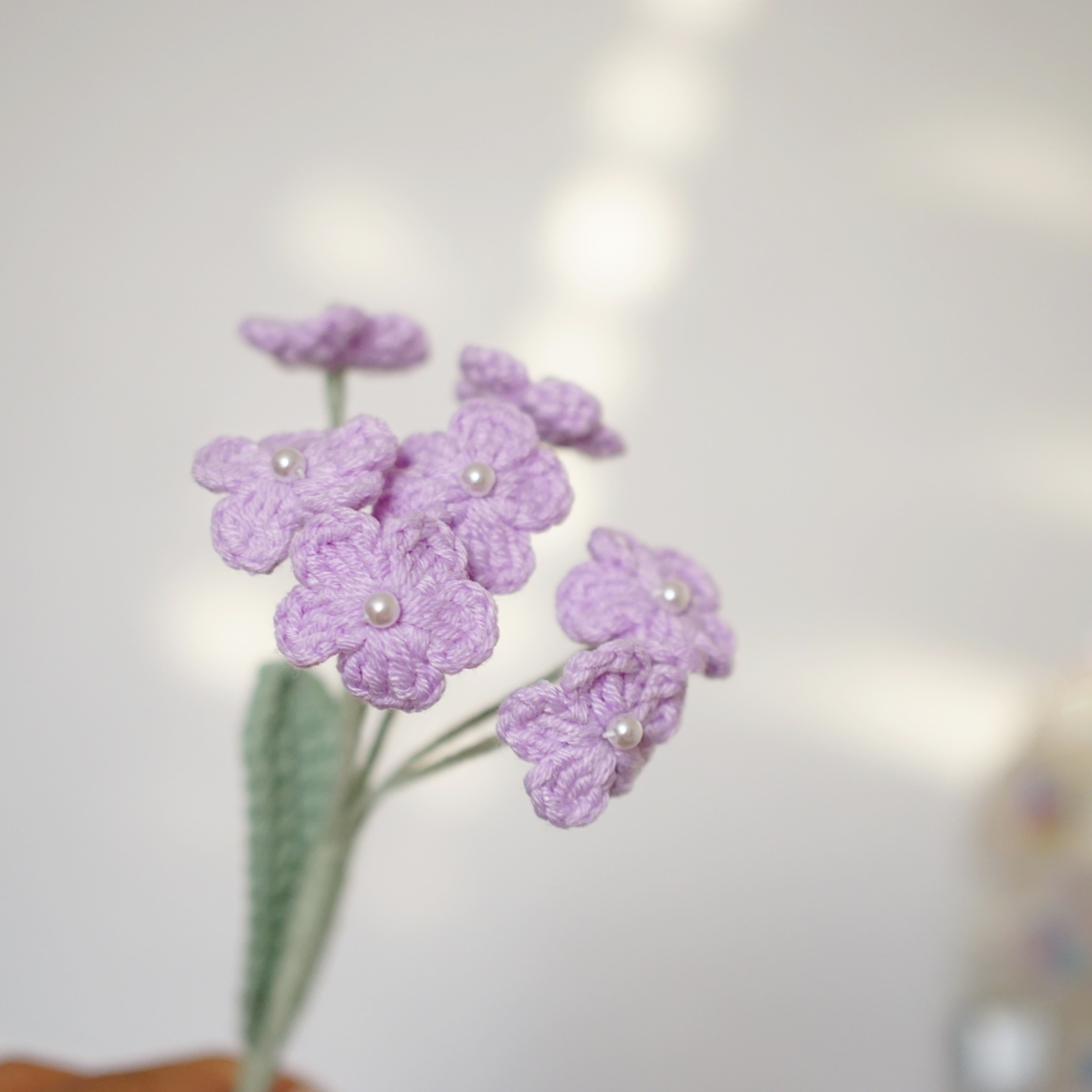 LAVENDER FORGET ME NOTS – Knit The Duck