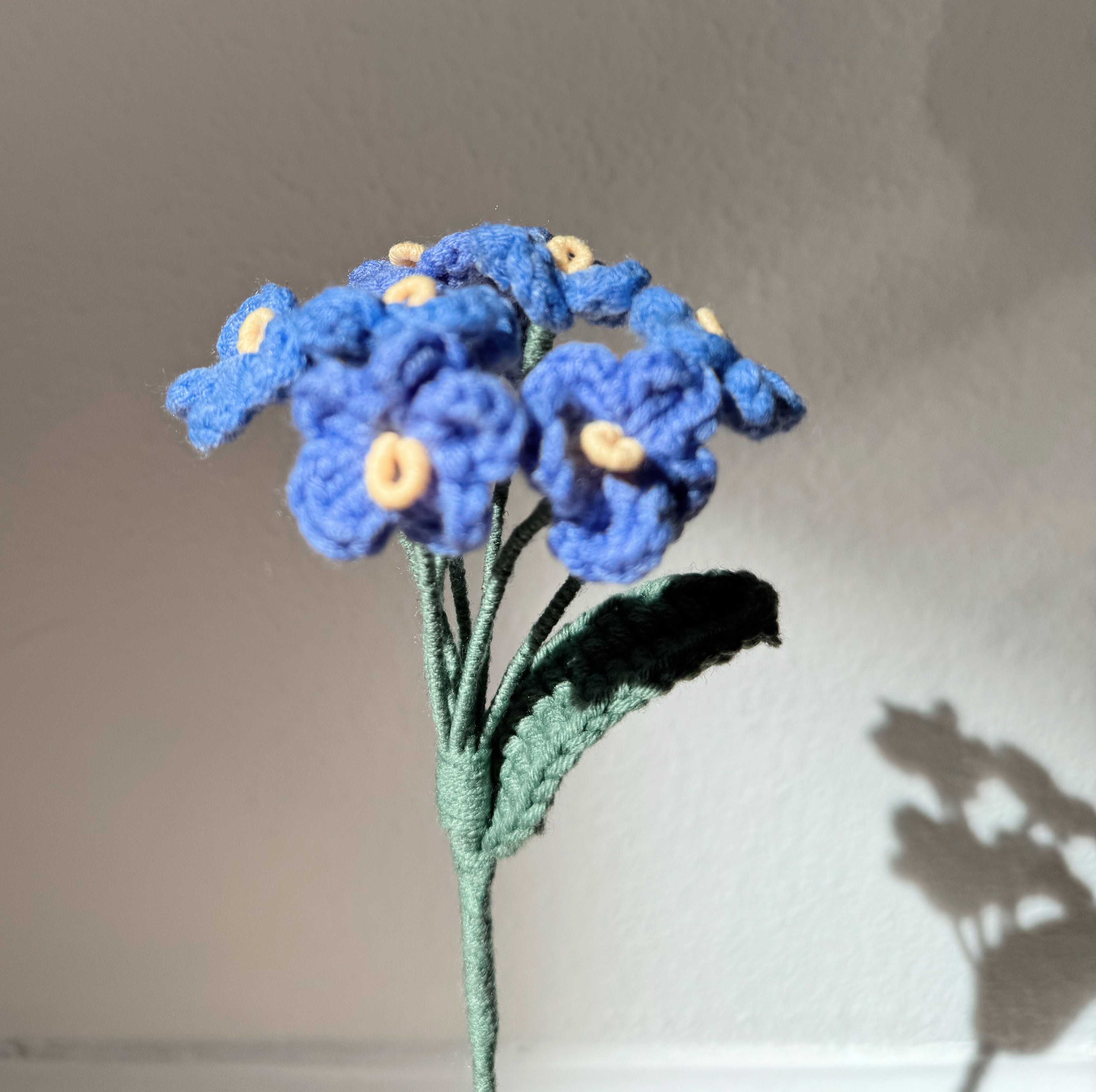 Blue Forget me nots – Knit The Duck